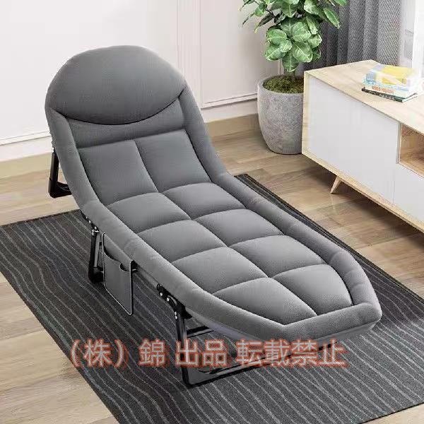 折りたたみベッド 180×55cm 折り畳み チェア ベッド リクライニングチェア リクライニング 株式会社錦 簡易ベッド ポータブルベッド ###簡易ベッドAB30###