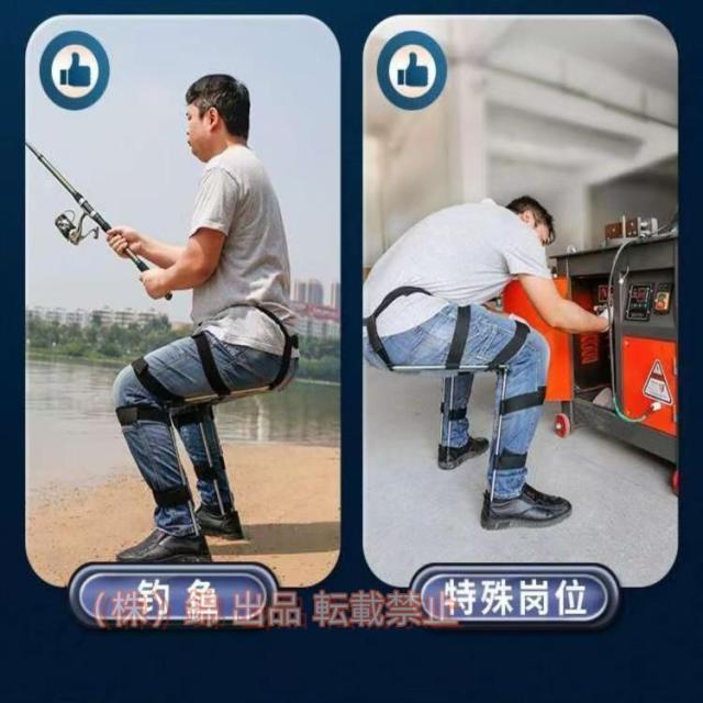 魔法のショーサプライズチェア見えない椅子マジックトリックウェアラブルチェアレスチェア折りたたみキャンプのスツール釣りとバーベキュー浮遊シートベア最大33