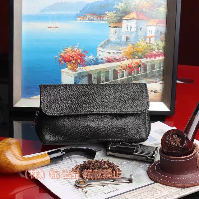 タバコタバコポーチケースハンドローリングウォレットホルダーレザータバコバッグポータブル喫煙セットとパイプアクセサリー収納錦レザータバコバッグー鮮度を