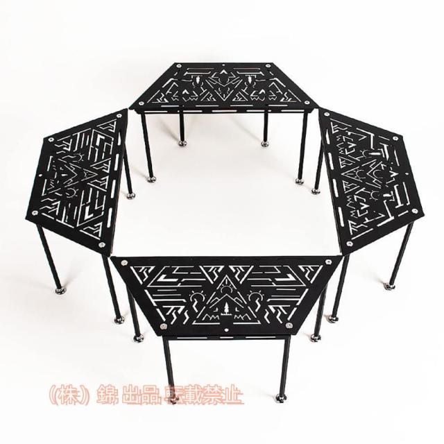 キャンプテーブルアウトドアテーブルバーベキューテーブル株式会社錦ミニテーブルアイアンテーブルローテーブルキャンプ用テーブルスプライシングテーブルコン