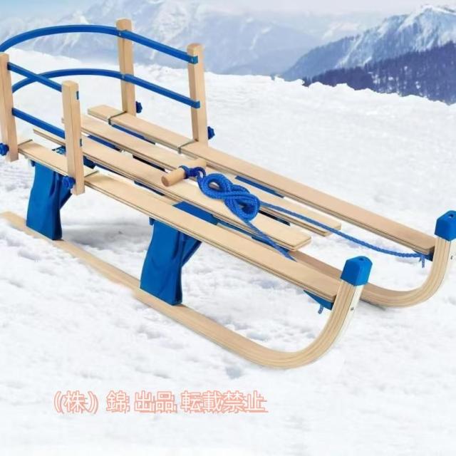 雪そり子供用木製そり折りたたみ式ポータブルプルストラップ付き取り外し可能バックサポート株式会社錦木製スライダー子供向けの滑らかな雪そり5歳以上の子供用