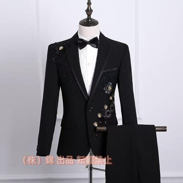 メンズ 演出服 王子様 貴公子 大人 演奏会 メンズ スーツ 男性用スーツ スーツ スリムスーツ株式会社錦 貴族服装 舞台ステージ衣装