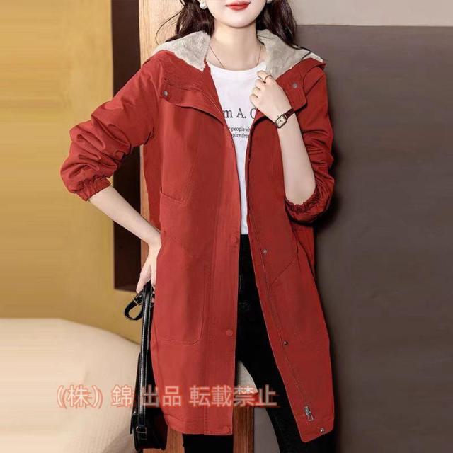 秋冬　コート レディース アウター 大きいサイズ　モッズ コート レディース 裏起毛　中綿ジャケット　株式会社錦裏ボア