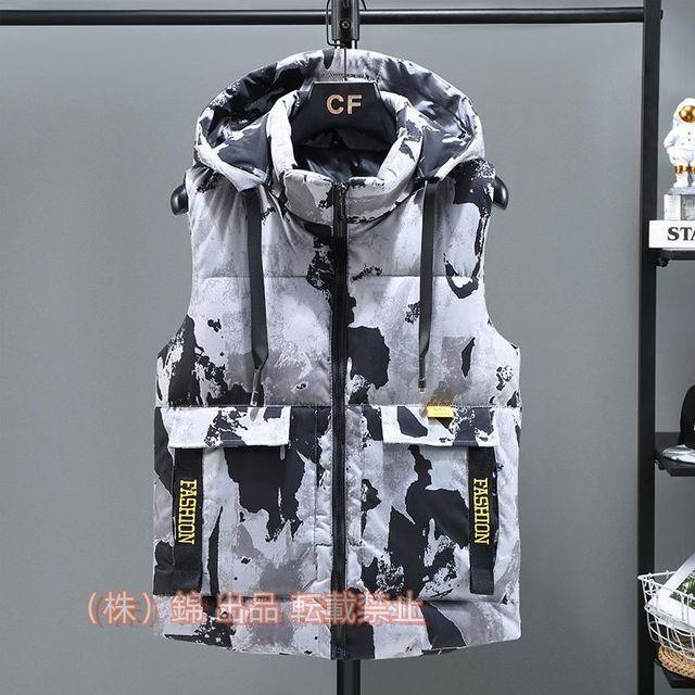 ダウンベスト メンズ 大きいサイズ 5L 6L フード脱着 ゴルフ カジュアル ビジネス 春 秋株式会社錦 冬 おしゃれ