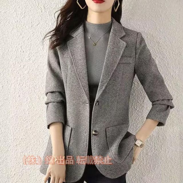 テーラードジャケット 　ブレザー　シングルジャケット　定番　ビジネス　上品　長袖　大きいサイズ有り　株式会社錦Ｓから3L 通勤通学20代30代40代50代60代