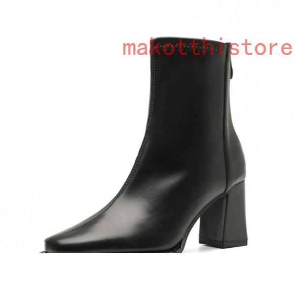 ショートブーツ7センチヒールレディースおしゃれ短ブーツローヒール