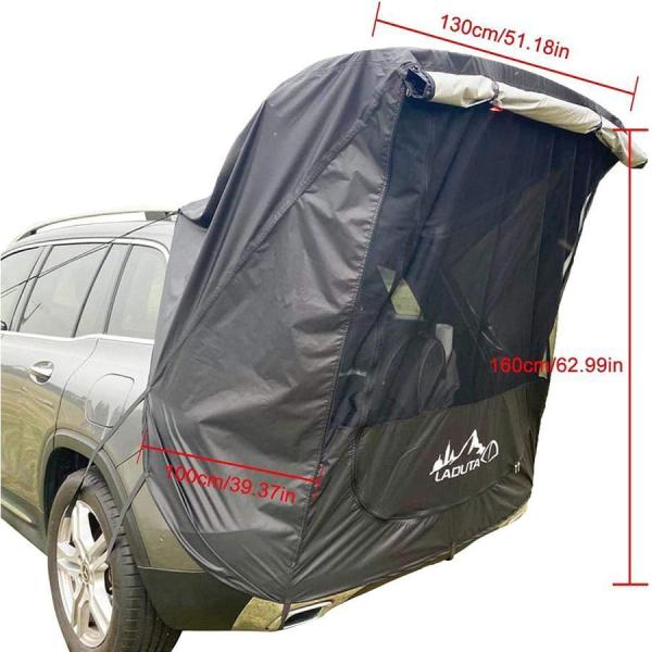 車用タープ 車中泊用 日よけ カーサイドタープ エアフレーム カー