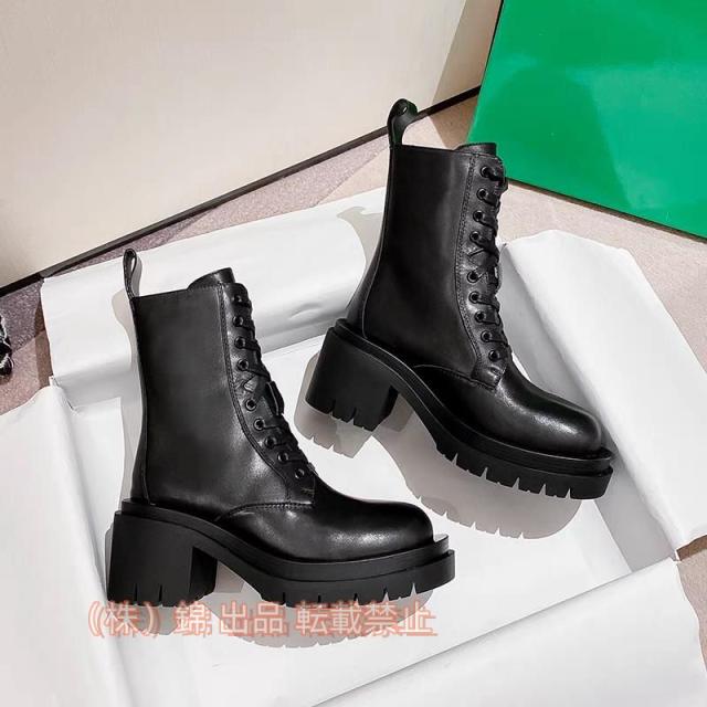 ショートブーツレースアップブーツブーティー編み上げブーツハイヒールストレートチップショートブーツ歩きやすい株式会社錦太ヒール7cm黒成人式レディース靴