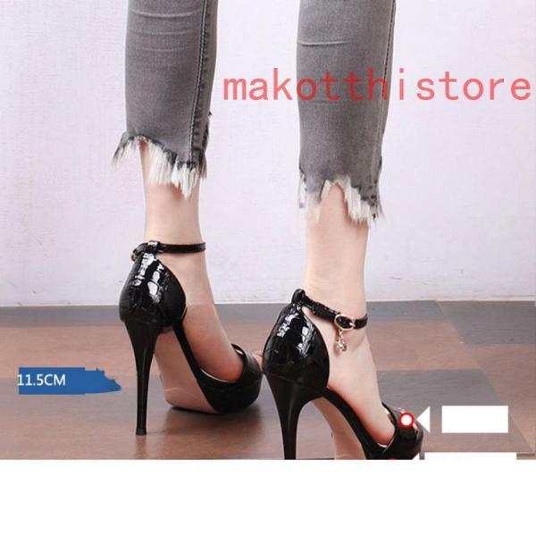 レディース キャバ サンダル 大きいサイズ ピンヒール ハイヒール 美脚