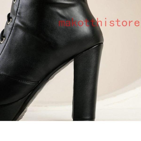 レディースジョッキーブーツロングブーツ美脚白黒大きいサイズ11センチ