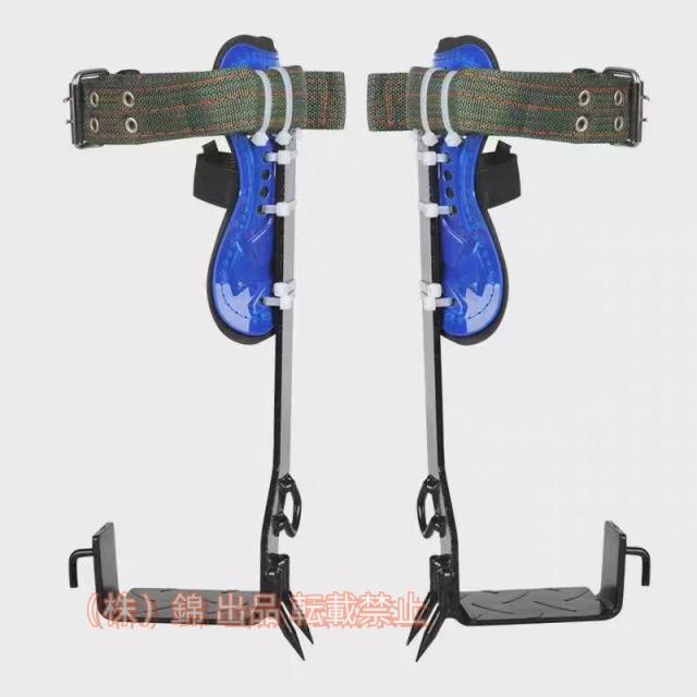 木登り器 木登りツール 木登スパイク 木登り道具 木の足を登る 直立木登り道具 調節可能なリストストラップ付き株式会社錦 木登り靴滑り止めペダル 落下防止