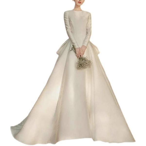 新品ウェディングドレス ウエディングドレス白 パーティー 可愛い 花嫁