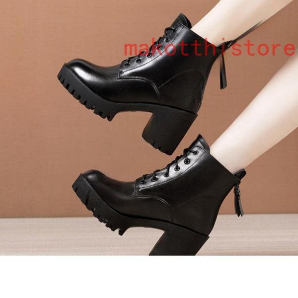 編みあげブーツミディアムブーツショートブーツ編み上げブーツ24.5