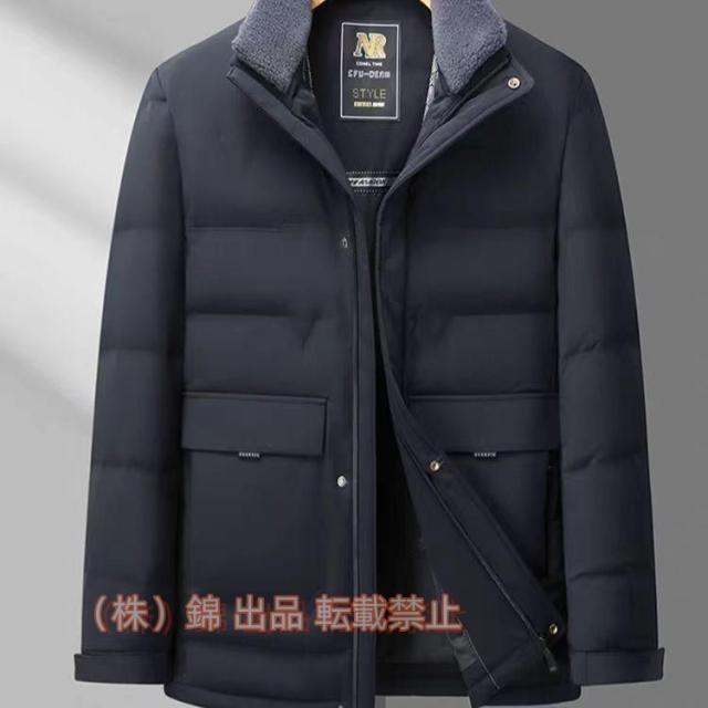ダウンジャケット メンズ メンズ大きいサイズ 防寒着 メンズ ダウン アウター メンズ コート メンズ アウター 冬 おしゃれ 株式会社錦撥水 ファー付き