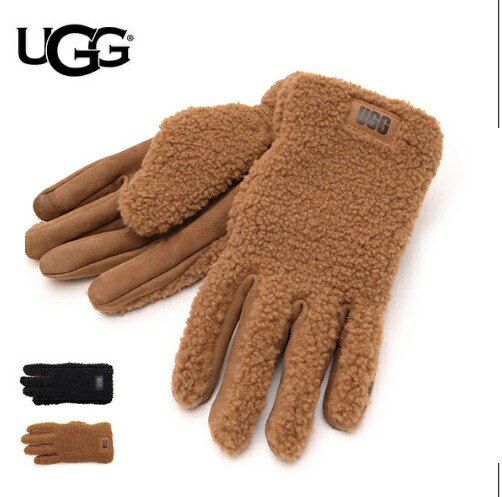 UGG アグ UGG AUSTRALIA アグ オーストラリア 手袋 レディース スマートフォン対応 ロゴ メンズ アグ手袋 UGG手袋 本革手袋UGGFLUFF GLOVE 手袋 グローブ ボア フリース スマートフォン対応 ロゴ メンズー ムートン ペア プレゼント クリスマス ギフト 誕生日 女性