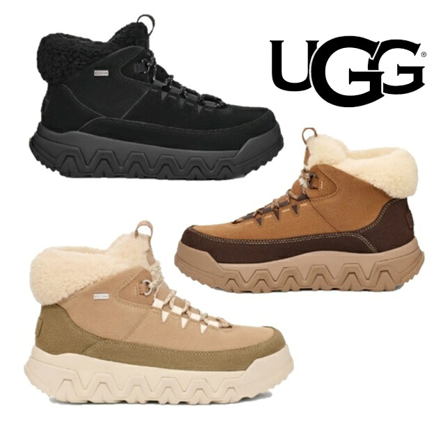 UGG アグ レディース テレトレイル コージー レース スニーカー ブーツ 防水 はっ水 厚底シューズ シープスキンヒール 靴 14128722 正規品 ムートン 新作 ブーツ 冬物 クリスマス プレゼント 誕生日 ギフト