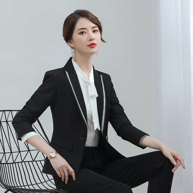 パンツスーツ レディース ブラックスーツ スカートスーツ 通勤 オフィス リクルート フォーマル お宮参り フォーマルスーツ 事務服 細身 入学式 卒業式