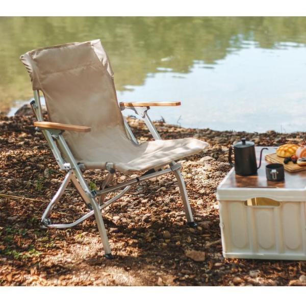 2023最新 アウトドアチェア ローチェアショート メランジグレー アウトドア、釣り、旅行用品 アウトドア、キャンプ株式会社S＆L 登山 チェア (ベージュ）