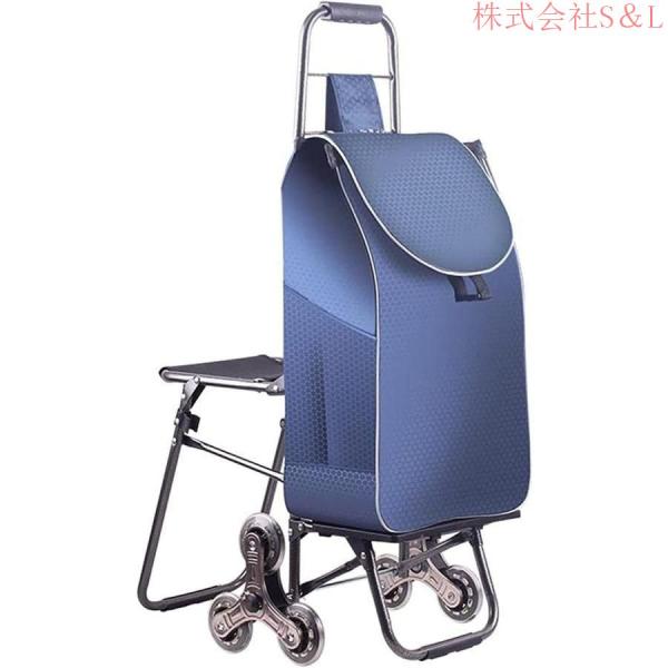 ショッピングカート買い物カート，ショッピングカートイス付き高齢者買い物キャリー，折りたたみオックスフォード布雑貨S＆L防水段差保冷保温軽量バッ