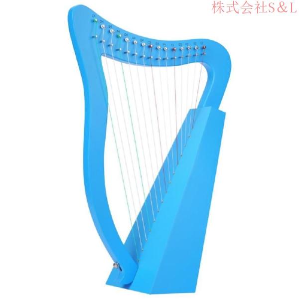 ポータブルアイリッシュハープ/ミニ木製ハープ/マホガニー弦楽器、ハープバッグ/チューニングレバー付き株式会社S＆L音楽愛好家へのギフト