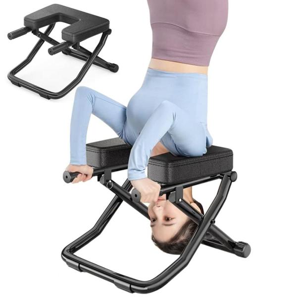 逆立ち椅子 ヨガ反転ベンチ ヨガ補助スツール 多機能逆椅子 ボディービル用 株式会社S＆L ヨガ用品 ヨガ用パイプ椅子 ヨガチェア ピラティス