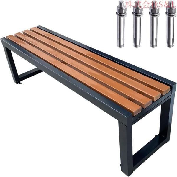 ガーデンベンチ 公園のベンチ 100cm/120cm/150cm/180cm/200cm 屋外 株式会社S＆L 公園 縁台 椅子 防水および日焼け止め腐食プラスチック木材 屋外ベンチ