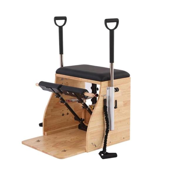 ピラティスチェア、ハンドル付きスプリットペダル安定性コンボチェア、ヨガフィットネストレーナー、ピラティスリフォーマーマシン、家庭用やジムでのトレーニン