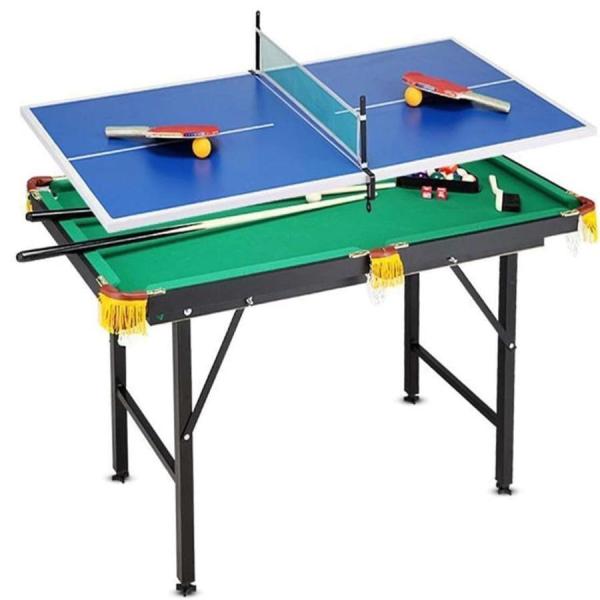 折りたたみ式ビリヤード台ビリヤードテーブル家庭用リフティングビリヤード台子供の屋内プールゲームテーブルS＆L折りたたみ式卓球台コンボ耐荷重100kg高さ調