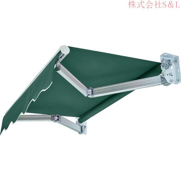 オーニングシェード日除けシェード，DIYキットパティオ手動格納式キャノピーオーニングアンチUVおよび防水折S＆Lアウトドアオーニングアルミ合金サン3*1.5m