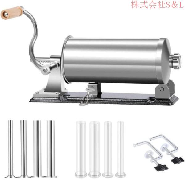 ソーセージマシンソーセージメーカーソーセージスタッファーソーセージ充填器S＆L腸詰め器手動手動ソーセージメーカーキッチンマシン腸詰器ミートグラインダ