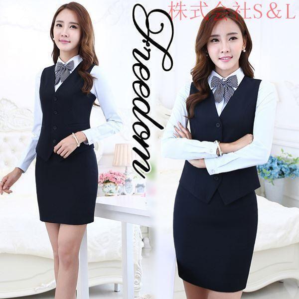 コスプレ 衣装 OL 秘書 オフィスレディ 制服 セクシーコス スーツ ミニスカ ＆ミニスカの可愛い首リボン付きOL・秘書コスチュームセット セール