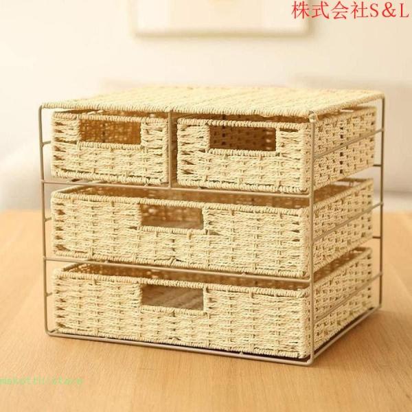 多層織ラック収納ボックスフレーム引き出しオフィスデスクトップパーティション収納ボックス破片収納バスケット