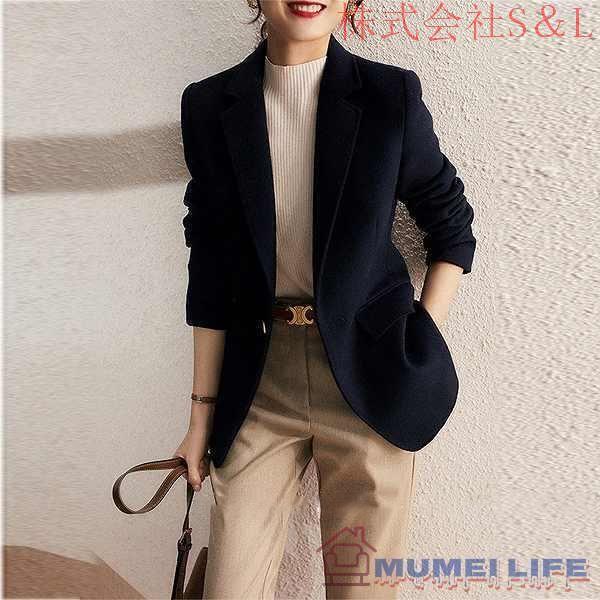 ネイビージャケット　紺ブレ株式会社S＆L テーラードジャケット　ブレザー　シングルボタン　　大きいサイズ有り　MからXXXL 通勤通学20代30代40代50代60代