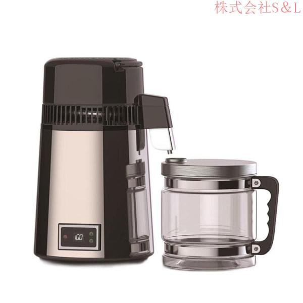 蒸留水器 4L 大容量 浄水ポット 水蒸留器 ガラス 304ステンレス 耐熱性 蒸留 浄水 芳香性植物 株式会社S＆L ヒドロゾル作り オフィス 会社用 家庭用 美容