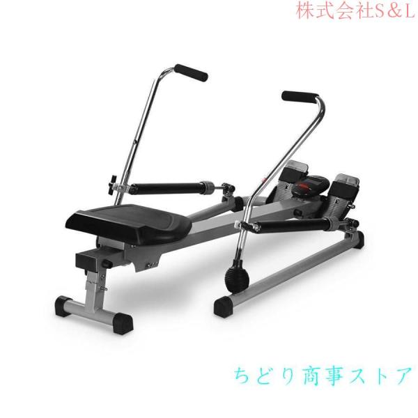 ローイングマシーン，ボート漕ぎ運動器具家庭用ローイングマシン折りたたみ式サイレント油圧ローイングマシンS＆L多機能リハビリトレーニングフィットネス機器