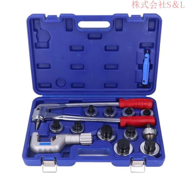 銅管エキスパンダー手動コンパクトスエージングツールキットチューブ配管用パイプ拡張ツールセットS＆L修理工場組立工場用キャリングボックス付きエキゾ