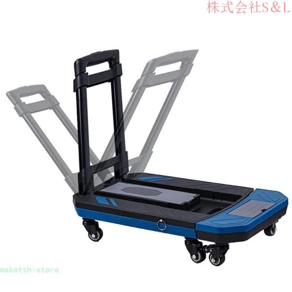 キャリーカートTrolley移動用手押し車折りたたみ式ドリーカートS＆L耐荷重150kg荷物運びキャリーカート6輪ヘビーデューティートロリーユーティリティカー