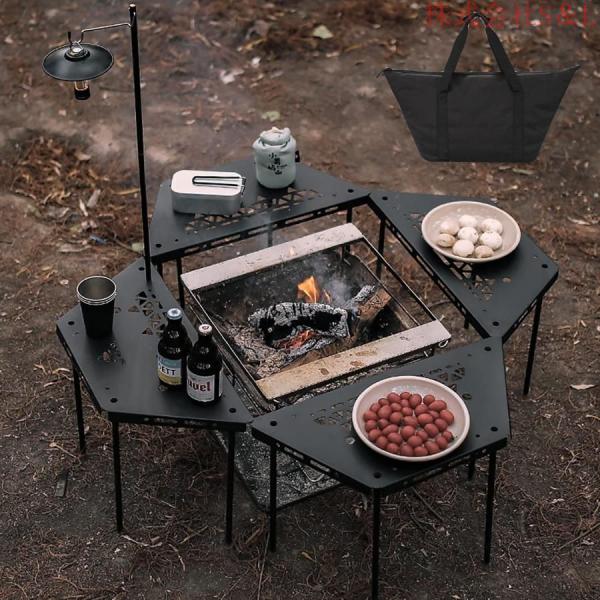 キャンプテーブルアウトドアテーブルバーベキューテーブルキャンプ用テーブルスプライシングテーブルコンパクトS＆L形状の任意の組み合わせ軽量取り外し