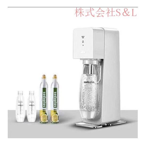 炭酸水メーカー 1000ml ソーダマシン ブラック ホワイト スターター