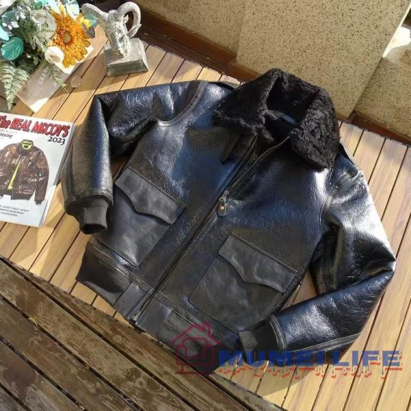 A2【硬く光沢のある植鞣しオイルワックス加工】トルコの天然ヤギの毛付き革 株式会社S＆L