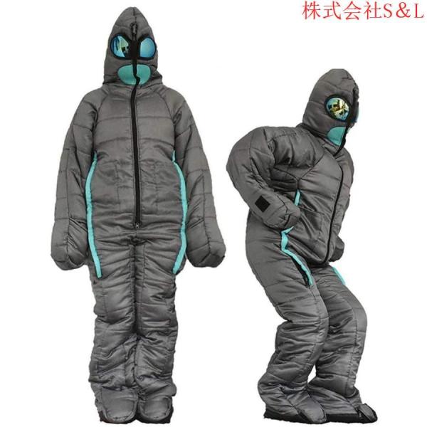 異星人寝袋封筒型シュラフ人型寝袋着る寝袋大人用全身用寝袋旅行キャンプ全身ウェアラブルS＆L寝袋歩ける寝袋撥水加工アウトドアキャンプ釣り室内