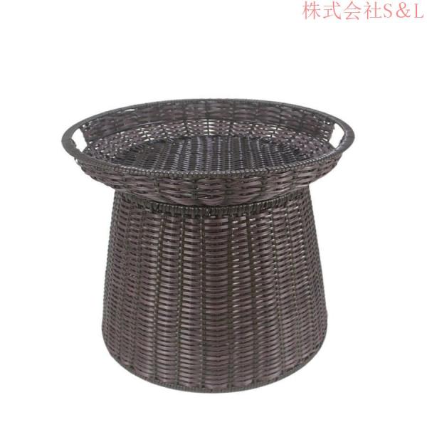 フルーツバスケット スーパーマーケットのパイルヘッドバスケットフルーツディスプレイバスケット模造籐織り収納バスケットグラウンドパイルディスプレイラック