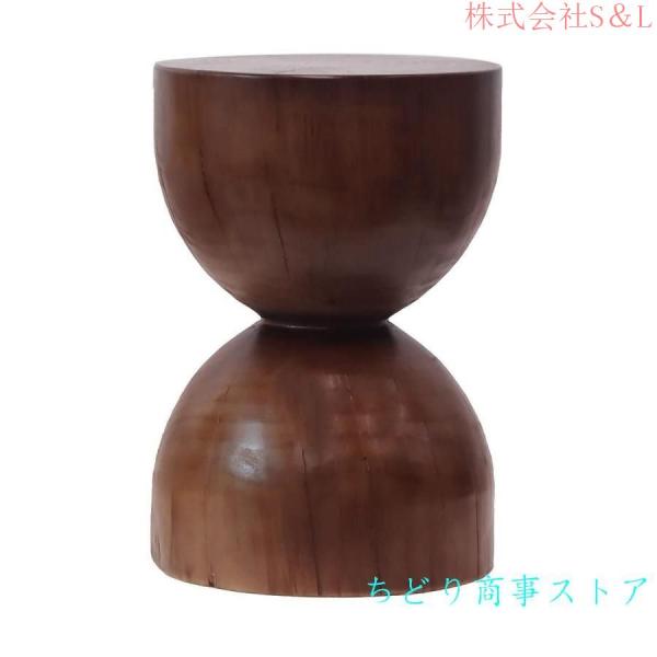 スツールリビングルーム 無垢材スツール サイドいくつかの丸いスツール低スツール丸太の桟橋ワビB＆Bクリエイティブツリー切り株ソファサイドベッド、スツール