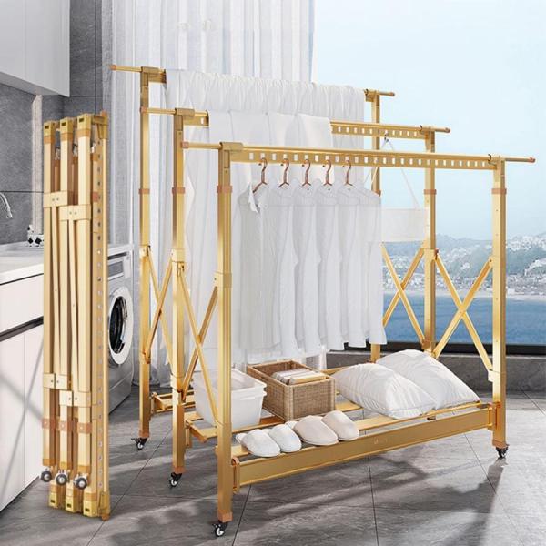 ふとんほし屋外倒れないアルミ伸縮式折りたたみ高さ調整おしゃれ物干し台S＆L室内物干し風に強い錆びない物干し竿布団干し物干しラック洗濯物干しキ