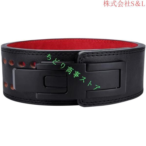 男性と女性のためのウェイトリフティングベルト-パワーリフティングS＆L筋力トレーニングスクワットまたはデッドリフトトレーニング用の100％レザージムベルト(