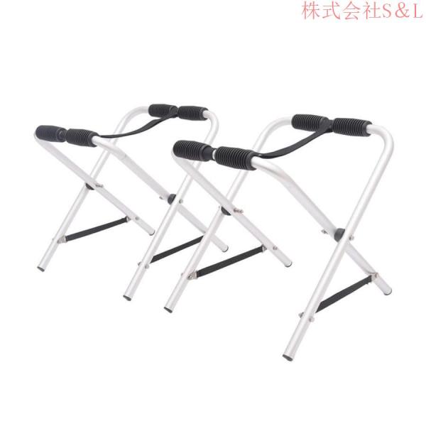 1組のウルトラライトポータブル折りたたみ式カヤックスタンド、ゴム製シース付き、アルミニウム合金素材S＆L丈夫な耐久性、変形なし、積載量75Kgボートパルプボ