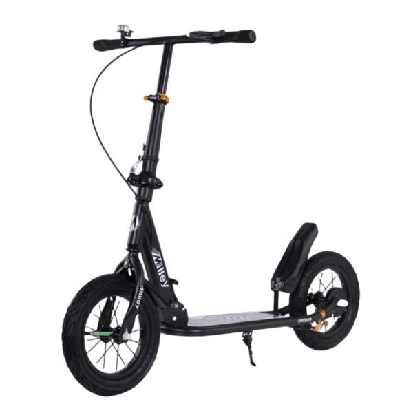 折りたたみ式キックボード、ディスクハンドブレーキとエクストラワイドホイールを備えた大人用スクーター 折りたたみ式ダブルサスペンションスクーター 通勤/レ