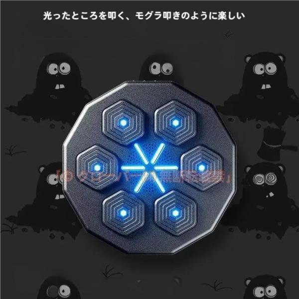 音楽ボクシングマシン スマート ディスプレイ付き ライト付き 子供大人 壁掛け ボクシングトレーニングパンチング機器 クローバー株式会社 エクササイズ ターゲット