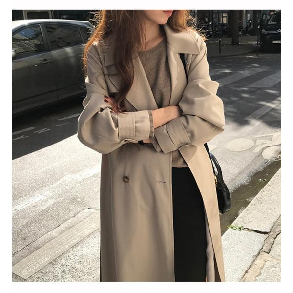 スプリングコート トレンチコート レディース 秋服 春 ロング Aライン