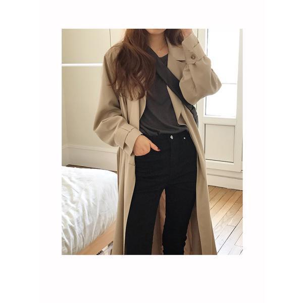 スプリングコート トレンチコート レディース 秋服 春 ロング Aライン
